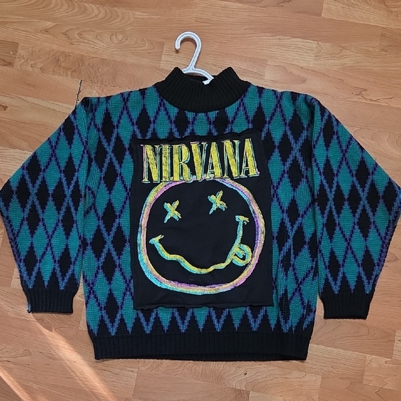 NIRVANA | Sweaters | Nirvana Upcycled Sweater | Poshmark